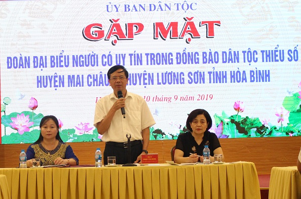 Ủy ban Dân tộc gặp mặt Đoàn đại biểu Người có uy tín trong đồng bào ...