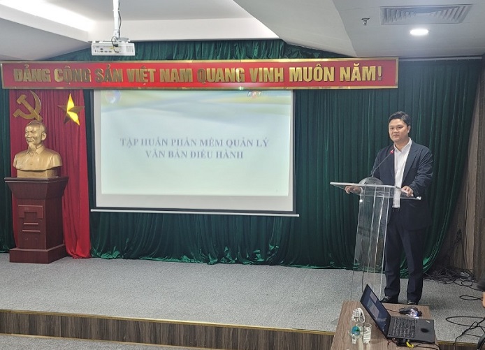 UBDT: Khai giảng Lớp tập huấn triển khai phần mềm Quản lý văn bản và ...